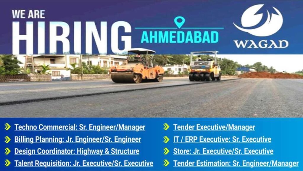 Wagad Infra Hiring 2025 | Construction Industry Openings | Diploma / BE ...
